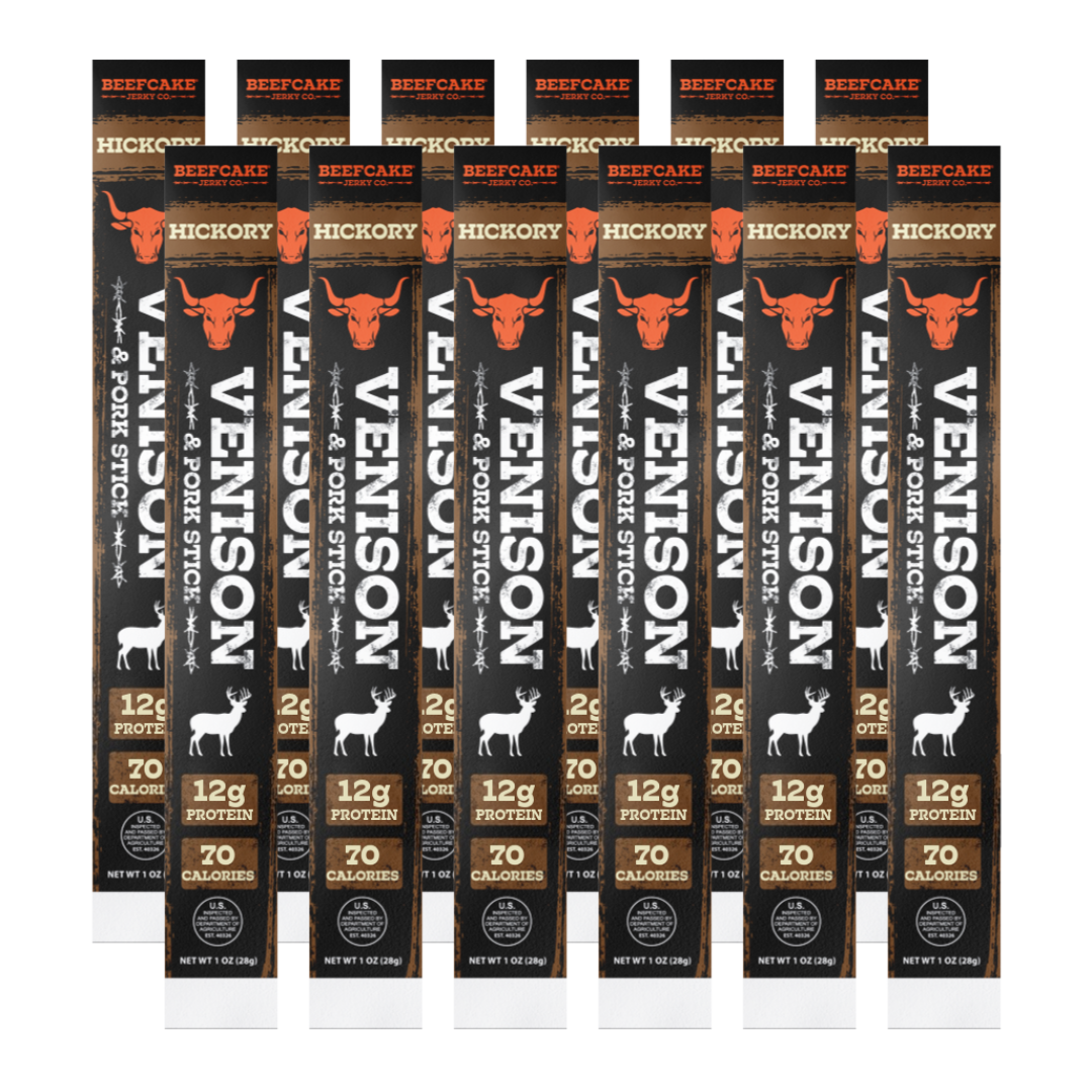 Venison Hickory Meat Sticks – BeefCake Jerky