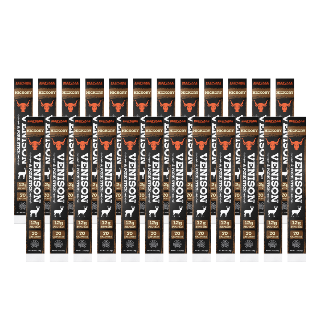 Venison Hickory Meat Sticks – BeefCake Jerky